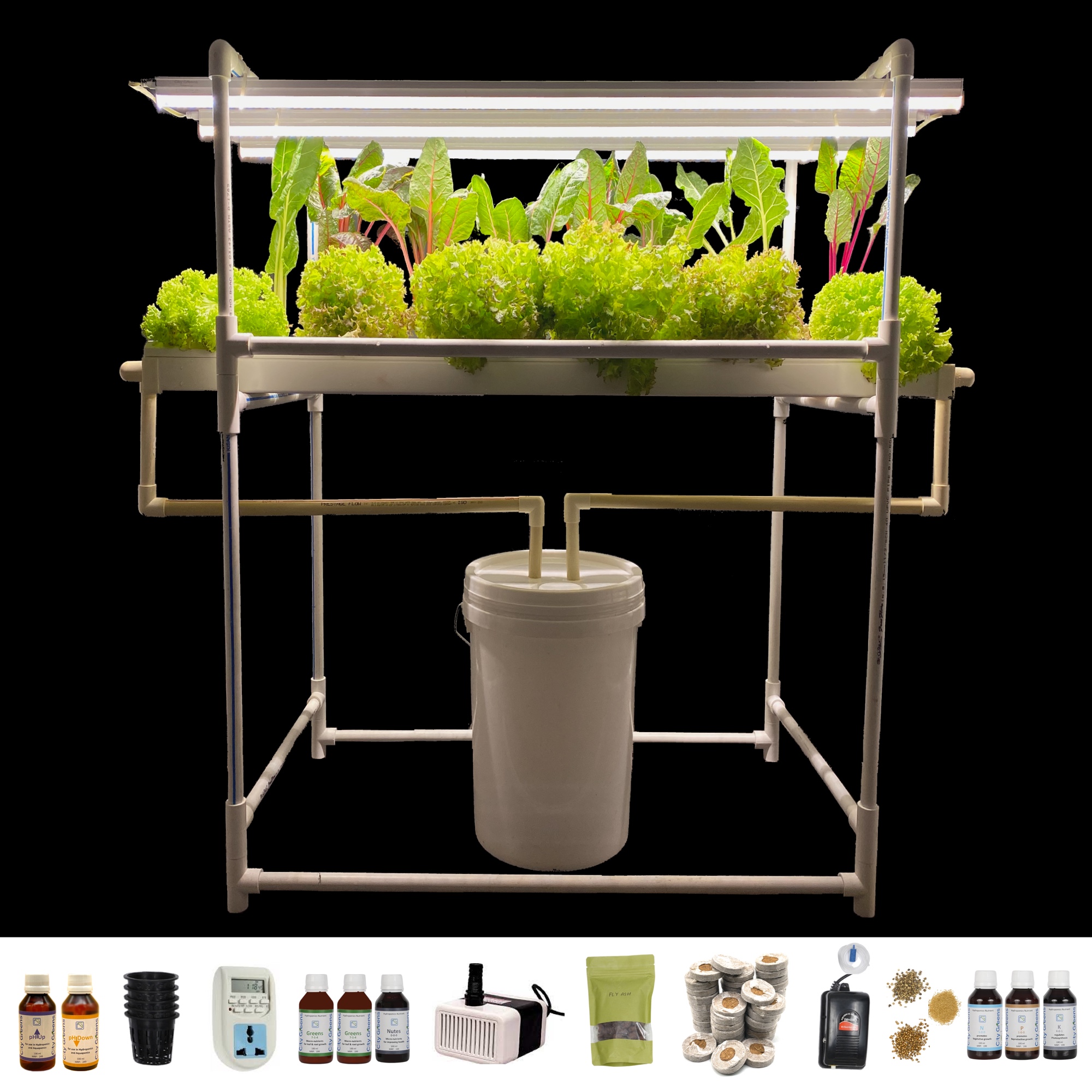 Indoor NFT Hydroponic Kits - Full Spectrum Lights