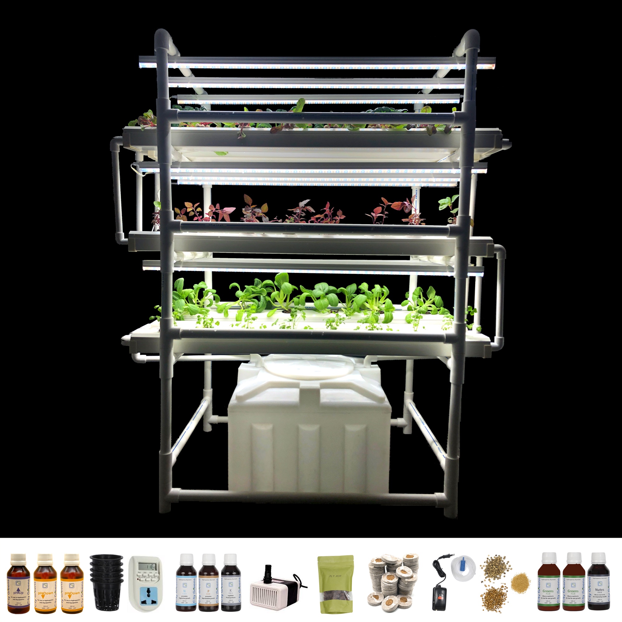 Indoor NFT Hydroponic Kits - Full Spectrum Lights